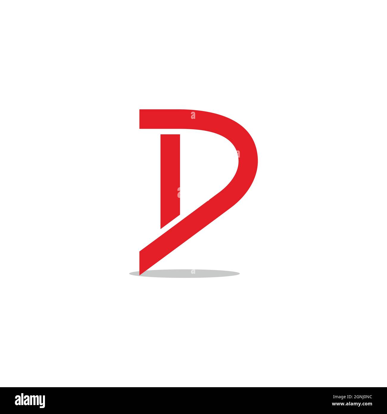letter d simple line symbol logo vector Stock Vector Image & Art - Alamy