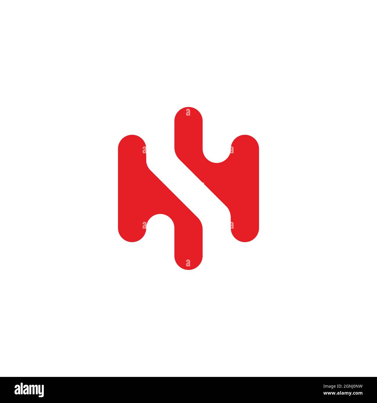 Negative space logos hi-res stock photography and images - Alamy