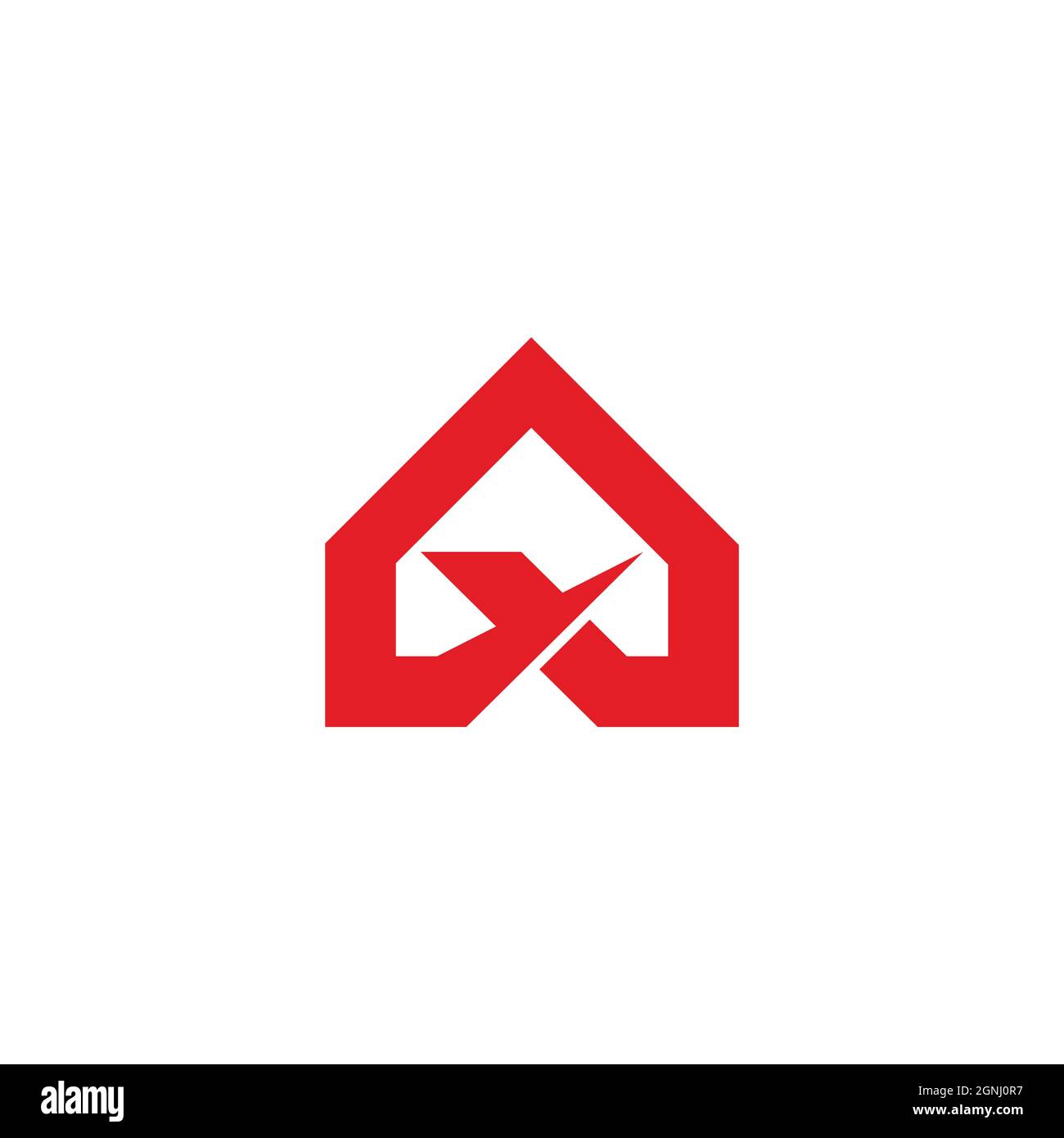 x home symbol geometric logo vector Stock Vector Image & Art - Alamy