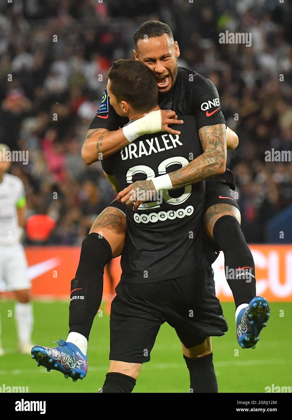 Paris Saint-Germain's Neymar during the French L1 football match ...