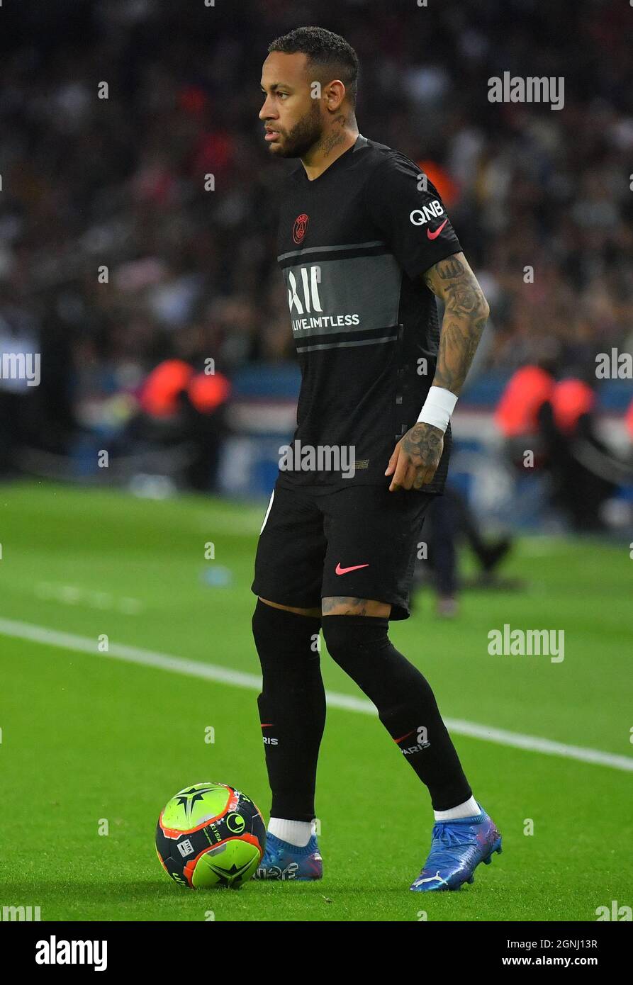 Paris Saint-Germain's Neymar during the French L1 football match ...