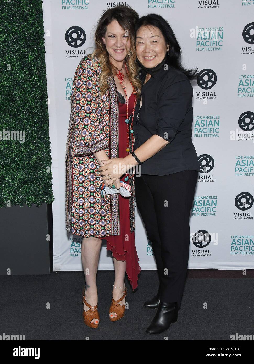 (L-R) Joely Fisher and Anna Chi at the 2021 Los Angeles Asian Pacific ...