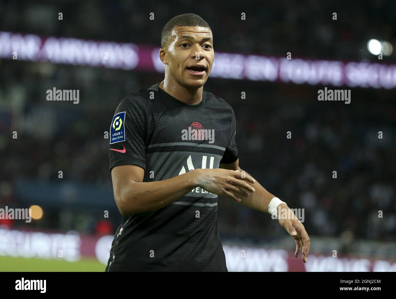 Kylian Mbappe of PSG during the French championship Ligue 1 football ...
