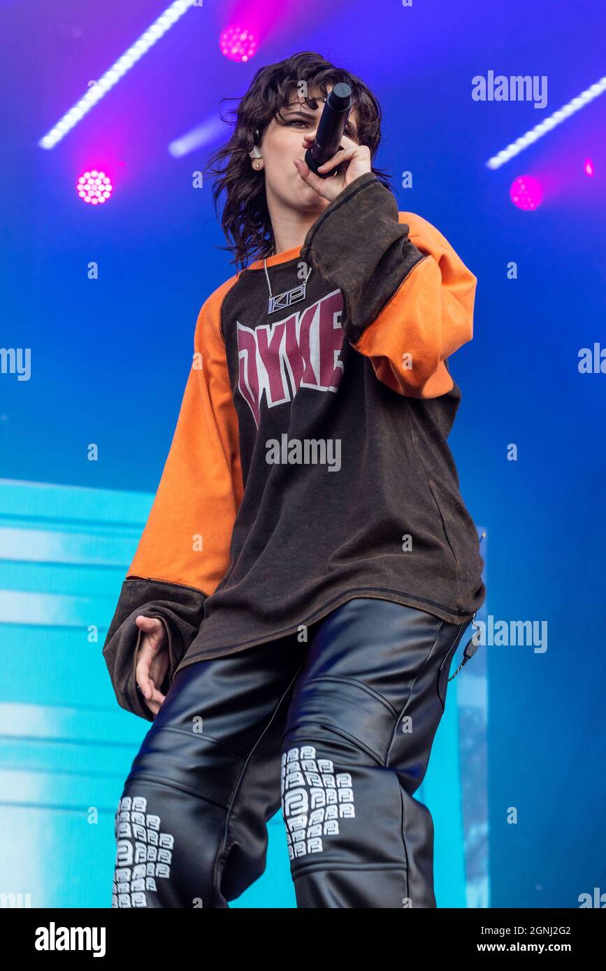 New York, USA. 25th Sep, 2021. King Princess performs at the Governors ...