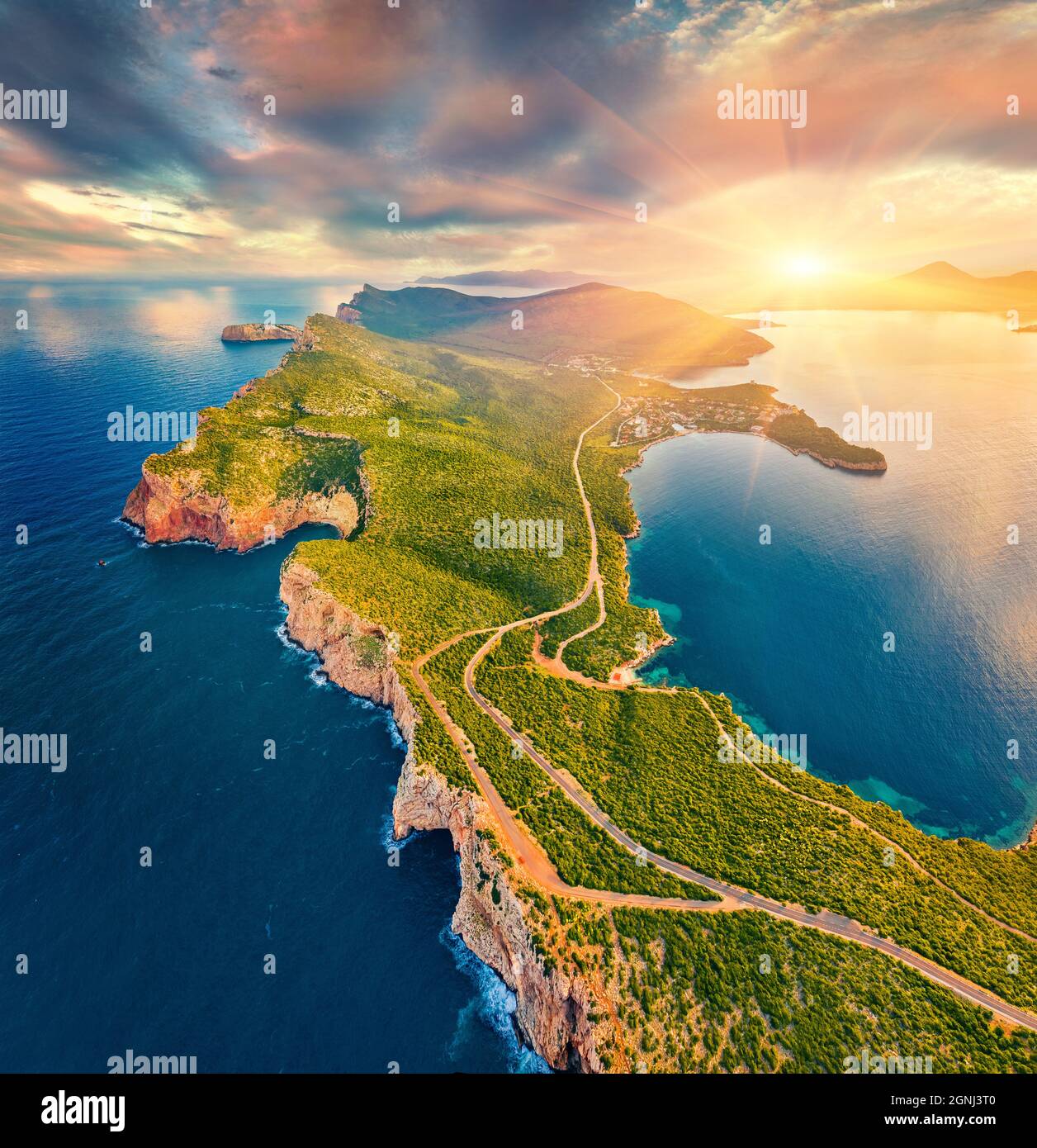 Sardinia island aerial view hi-res stock photography and images - Alamy