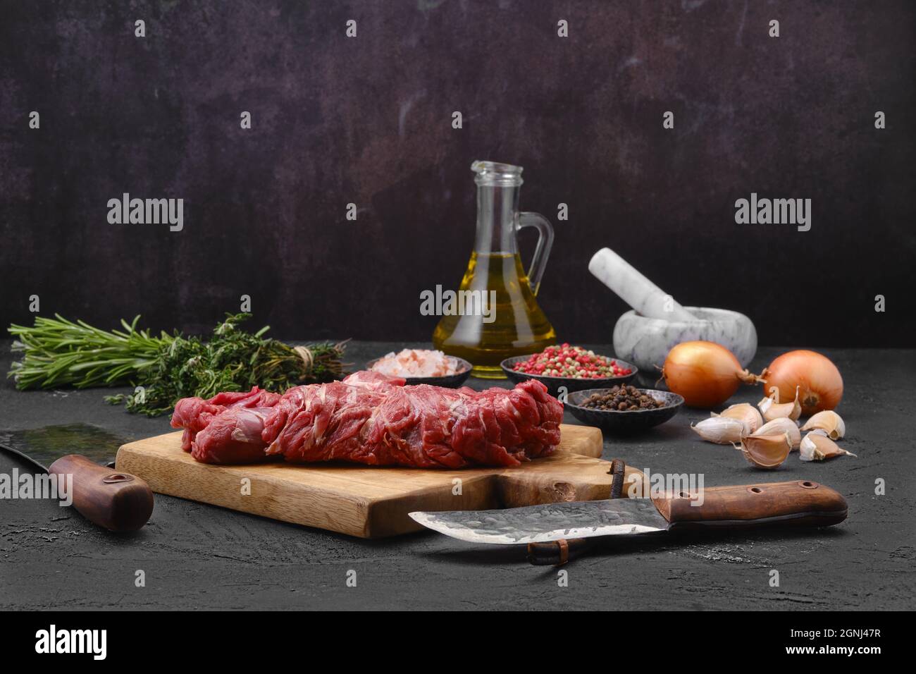 Boneless raw lamb neck hi-res stock photography and images - Alamy