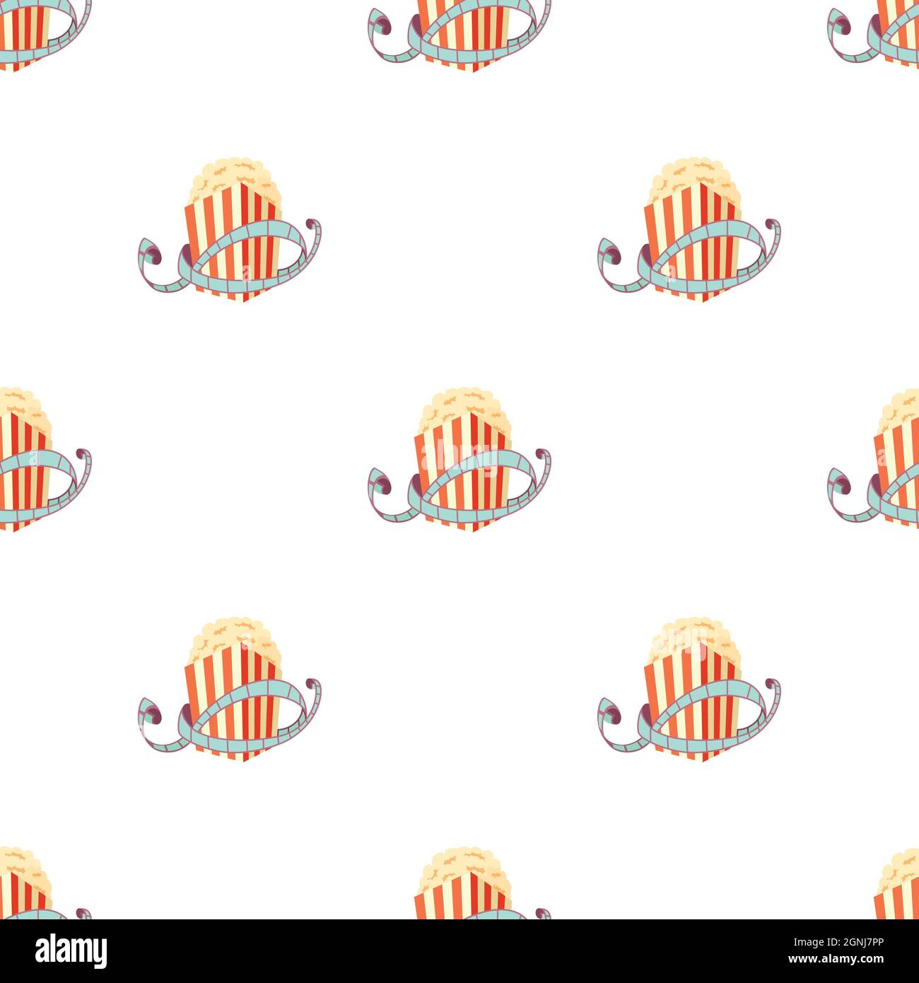 Film and popcorn pattern seamless background texture repeat wallpaper ...