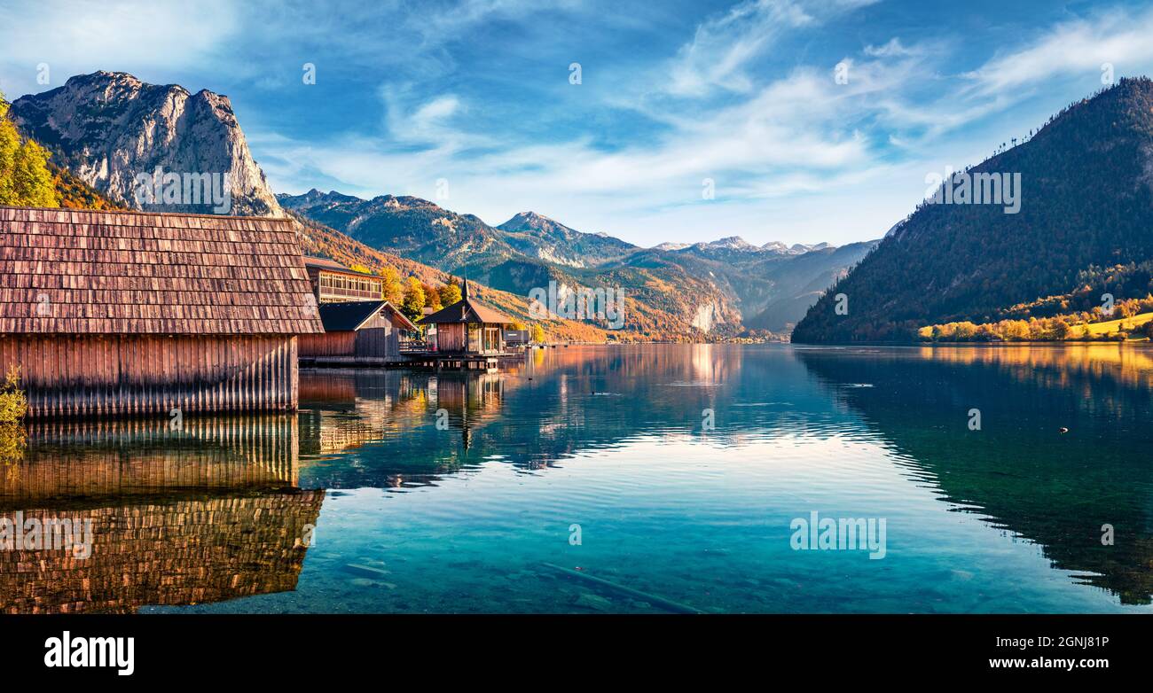 Fishing at lake grundlsee hi-res stock photography and images - Alamy