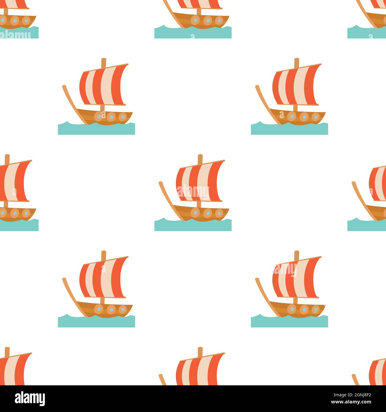 Sailing ship pattern seamless background texture repeat wallpaper ...