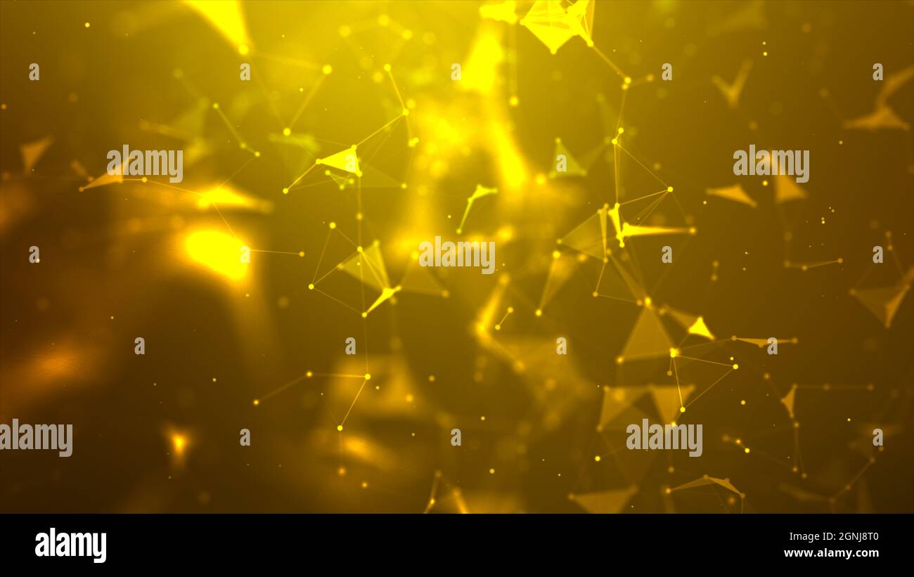 Abstract background Dot and connect line for cyber technology ...