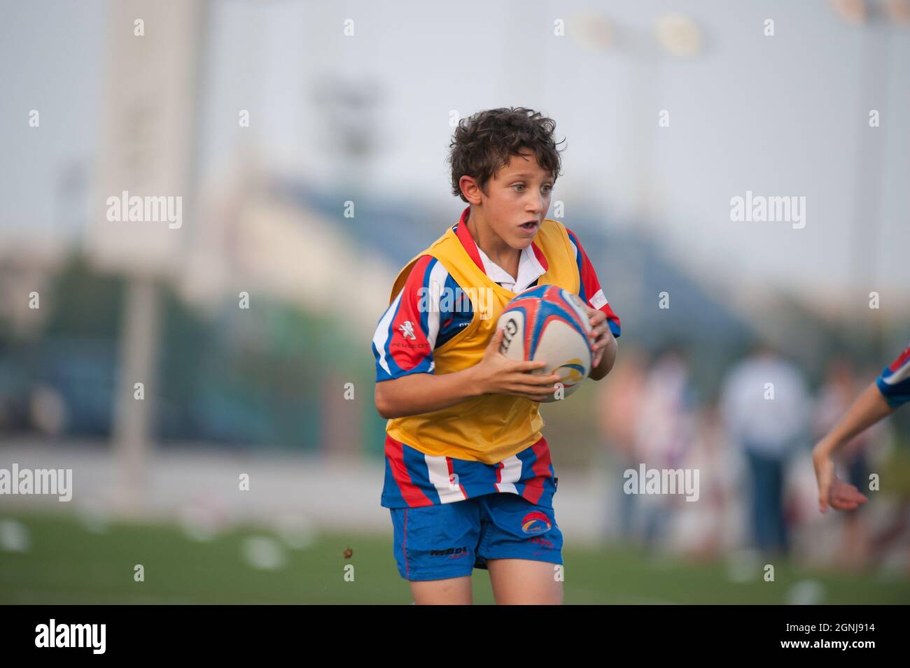 Children playing tag rugby hi-res stock photography and images - Alamy