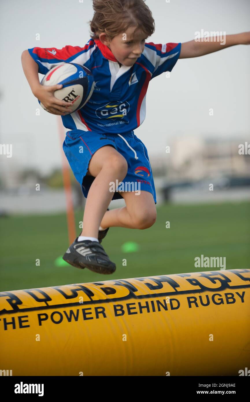 young kids paying rugby Stock Photo - Alamy