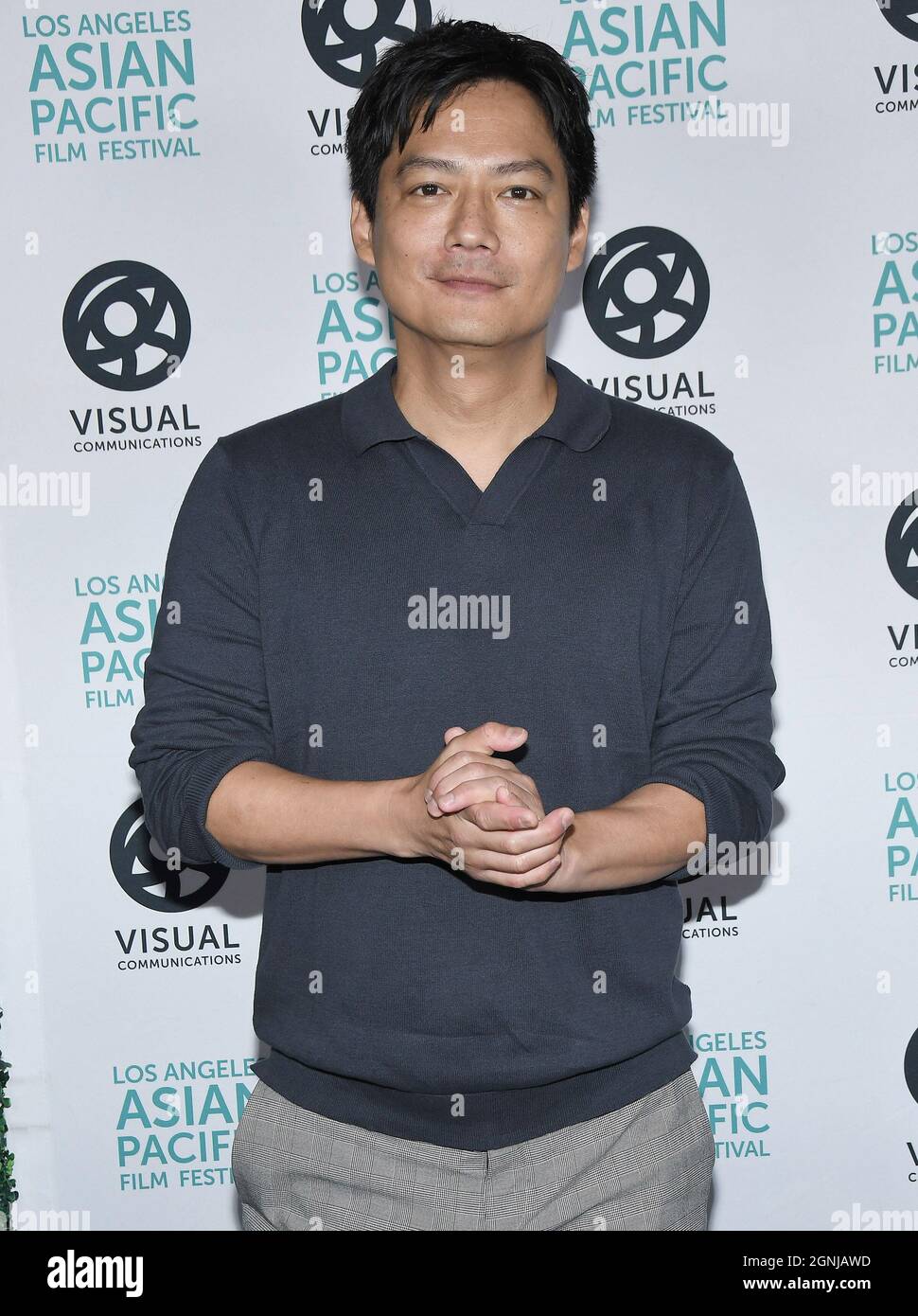 Archie Kao arrives at the 2021 Los Angeles Asian Pacific Film Festival ...