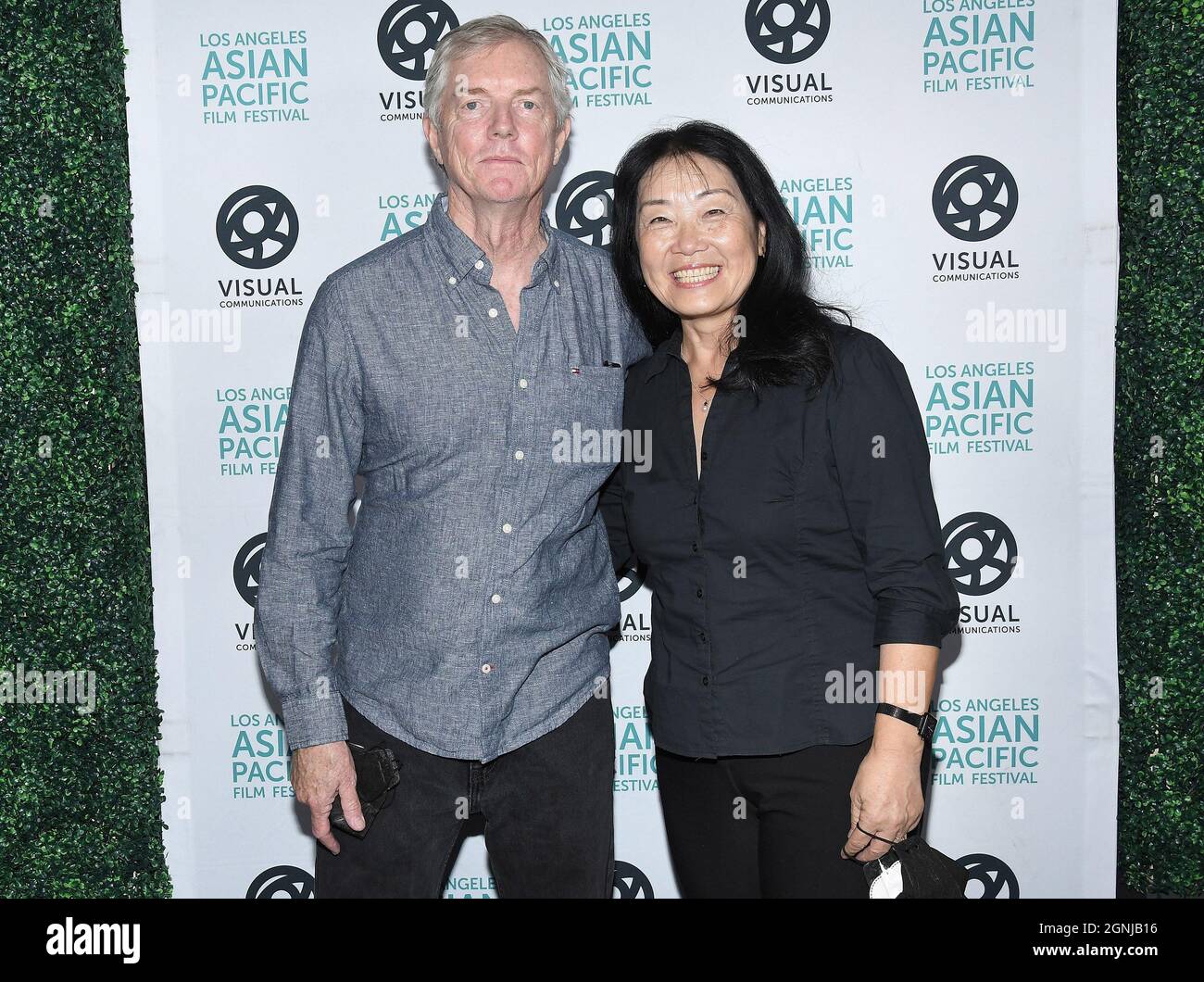 Los Angeles, USA. 25th Sep, 2021. (L-R) Douglas Smith and Wife Anna Chi ...