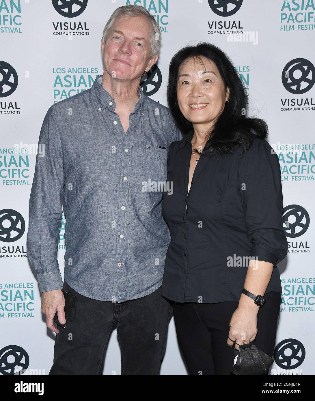 Los Angeles, USA. 25th Sep, 2021. (L-R) Douglas Smith and Wife Anna Chi ...