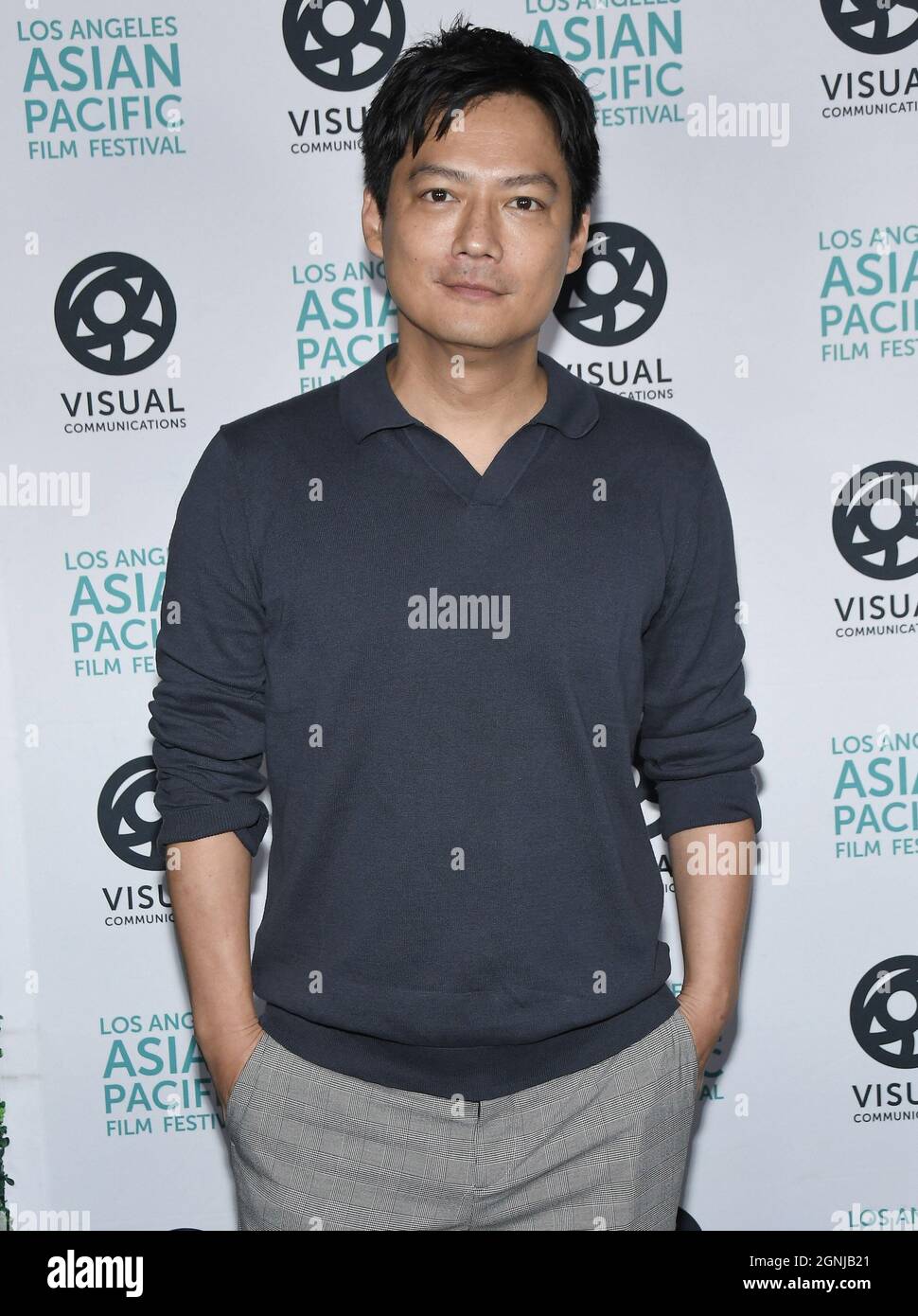 Archie Kao arrives at the 2021 Los Angeles Asian Pacific Film Festival ...