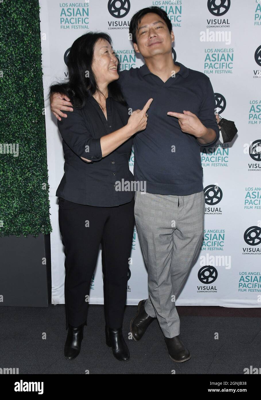 (L-R) Director Anna Chi and Archie Kao at the 2021 Los Angeles Asian ...