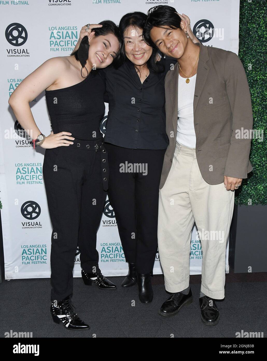 (L-R) Tiffany Wu, Director Anna Chi and Brandon Soo Hoo at the 2021 Los ...
