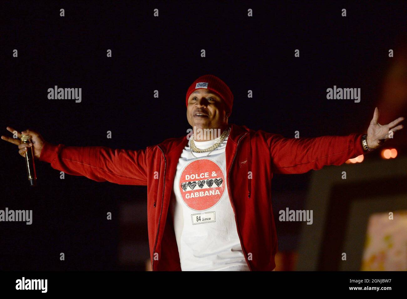 New York, NY, USA. 25th Sep, 2021. LL Cool J on stage for Global ...