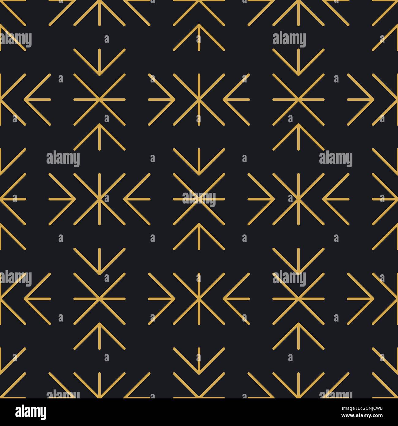 Abstract seamless geometric gold linear pattern for packaging, design ...