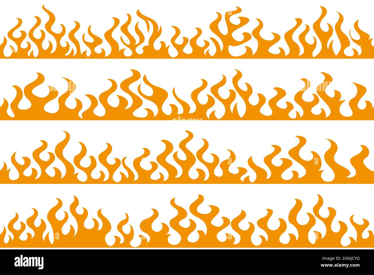 Fire flame frame borders Stock Vector Image & Art - Alamy