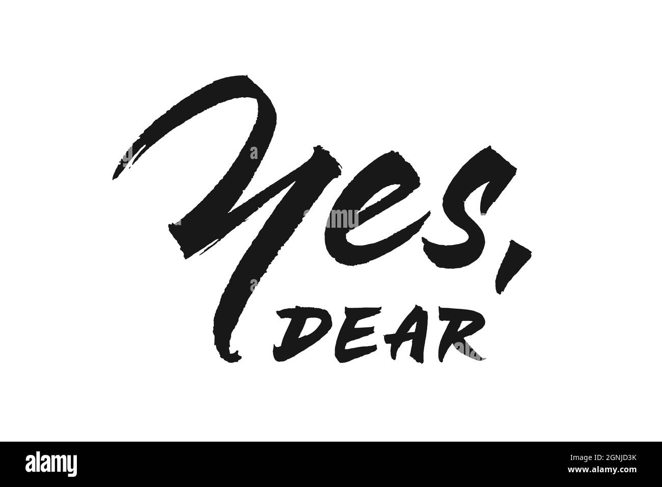 Yes dear Stock Vector Images - Alamy