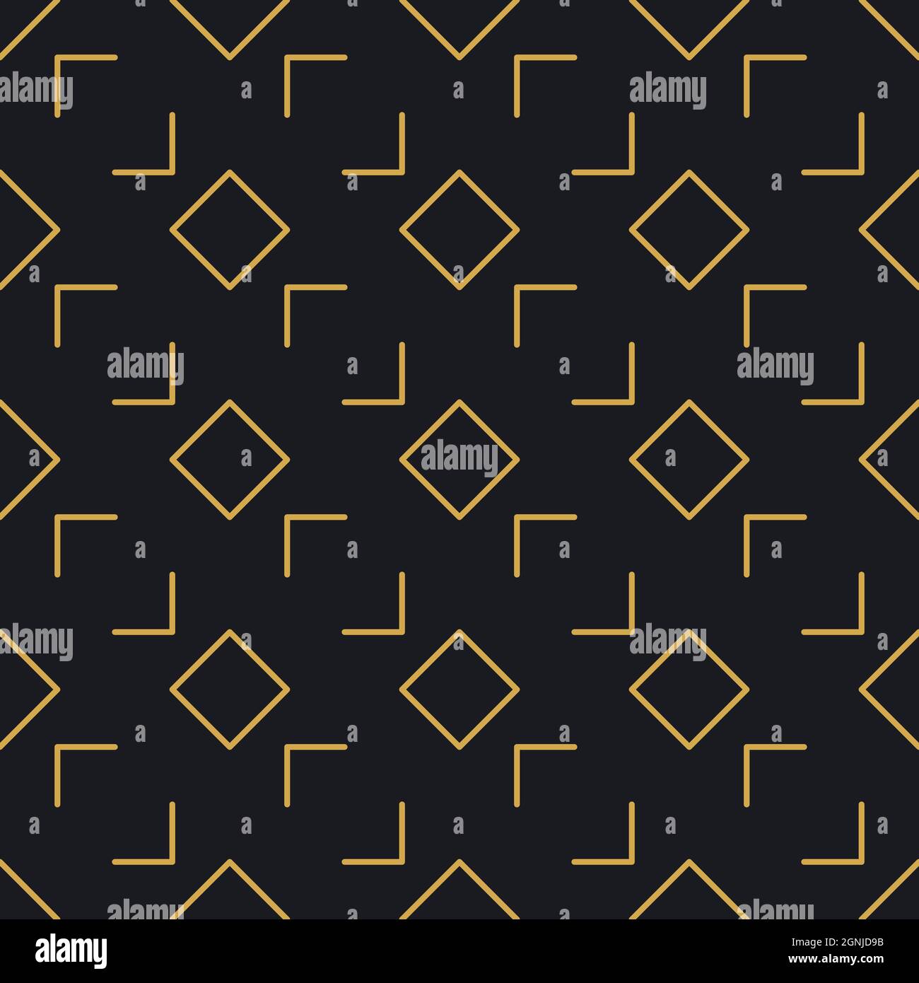 Abstract seamless geometric gold linear pattern for packaging, design ...