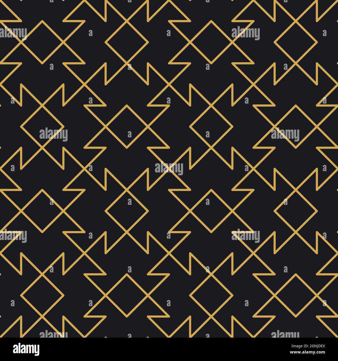 Abstract seamless geometric gold linear pattern for packaging, design ...