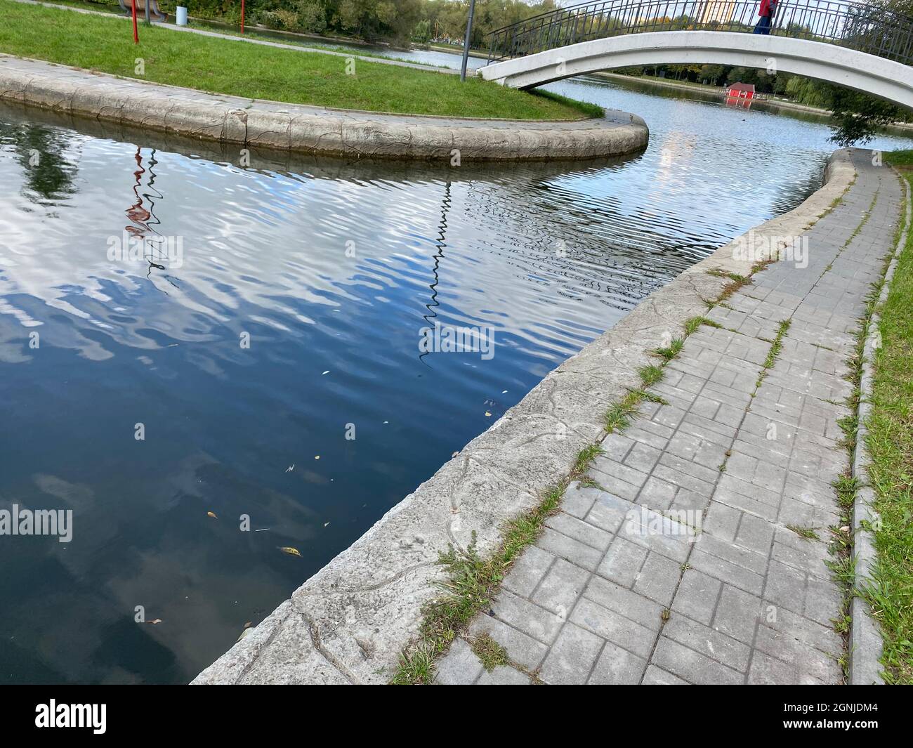 summer in city park at dry sunny day Stock Photo - Alamy