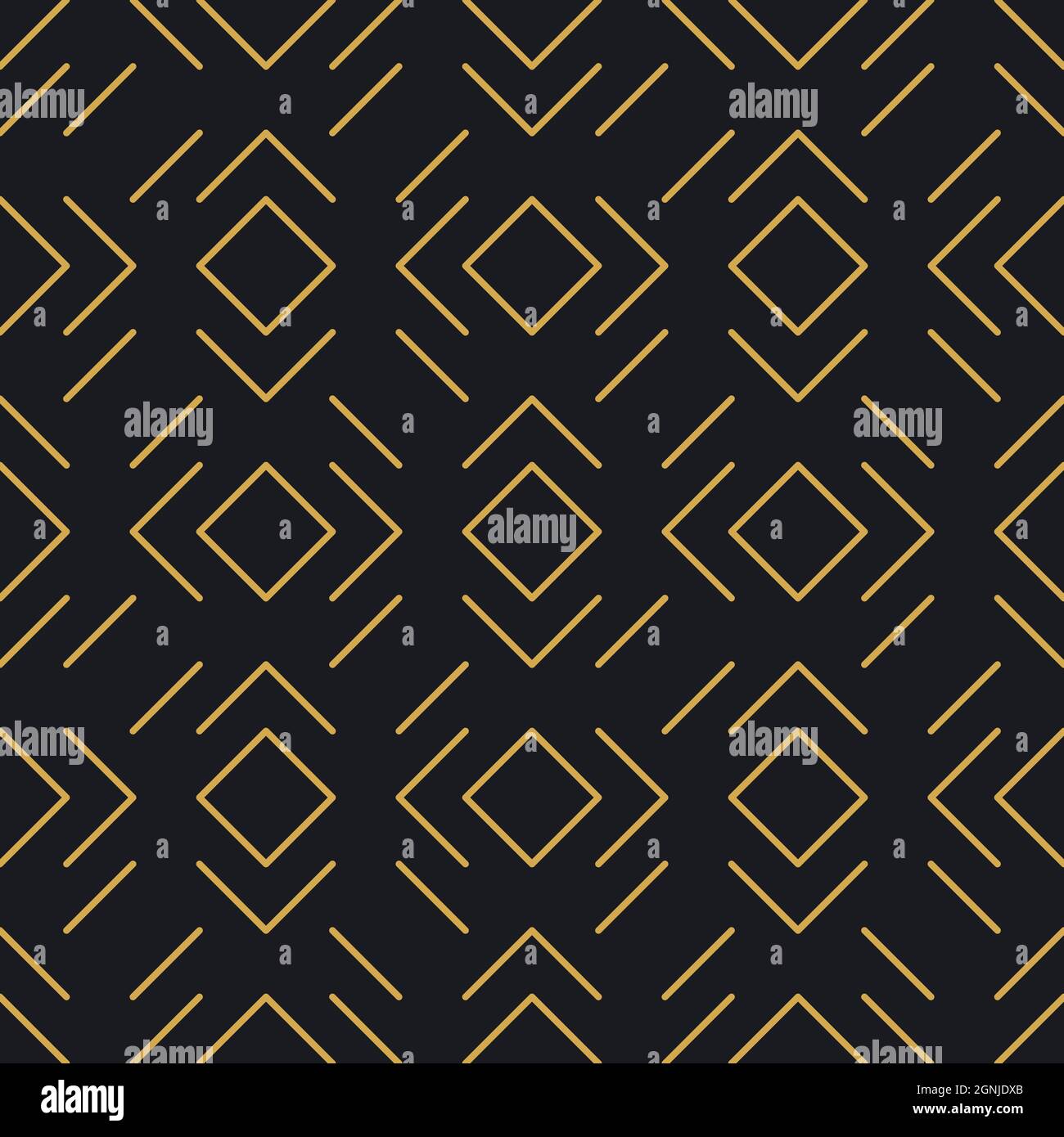 Abstract seamless geometric gold linear pattern for packaging, design ...