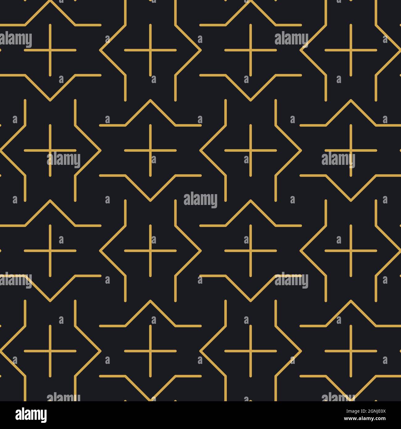 Abstract seamless geometric gold linear pattern for packaging, design ...
