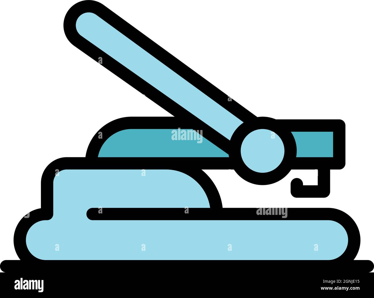 Manual hole punch icon. Outline manual hole punch vector icon color ...