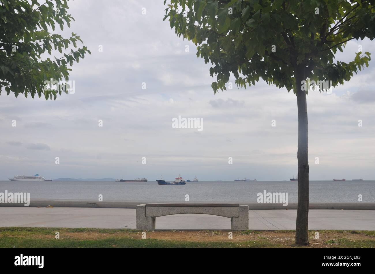 bank and the sea Stock Photo - Alamy