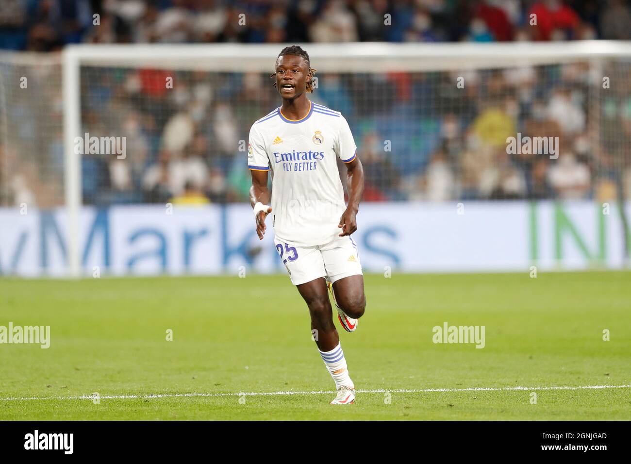 Madrid, Spain. 25th Sep, 2021. Eduardo Camavinga (Real) Football/Soccer ...