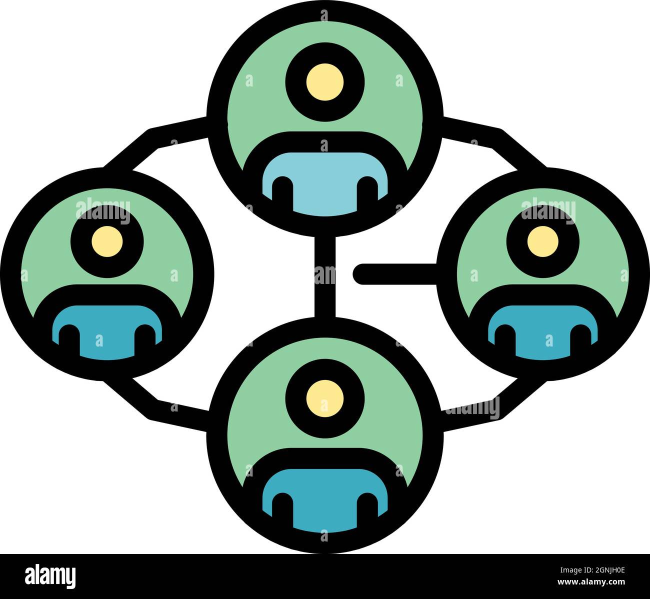 Restructuring company icon. Outline restructuring company vector icon ...