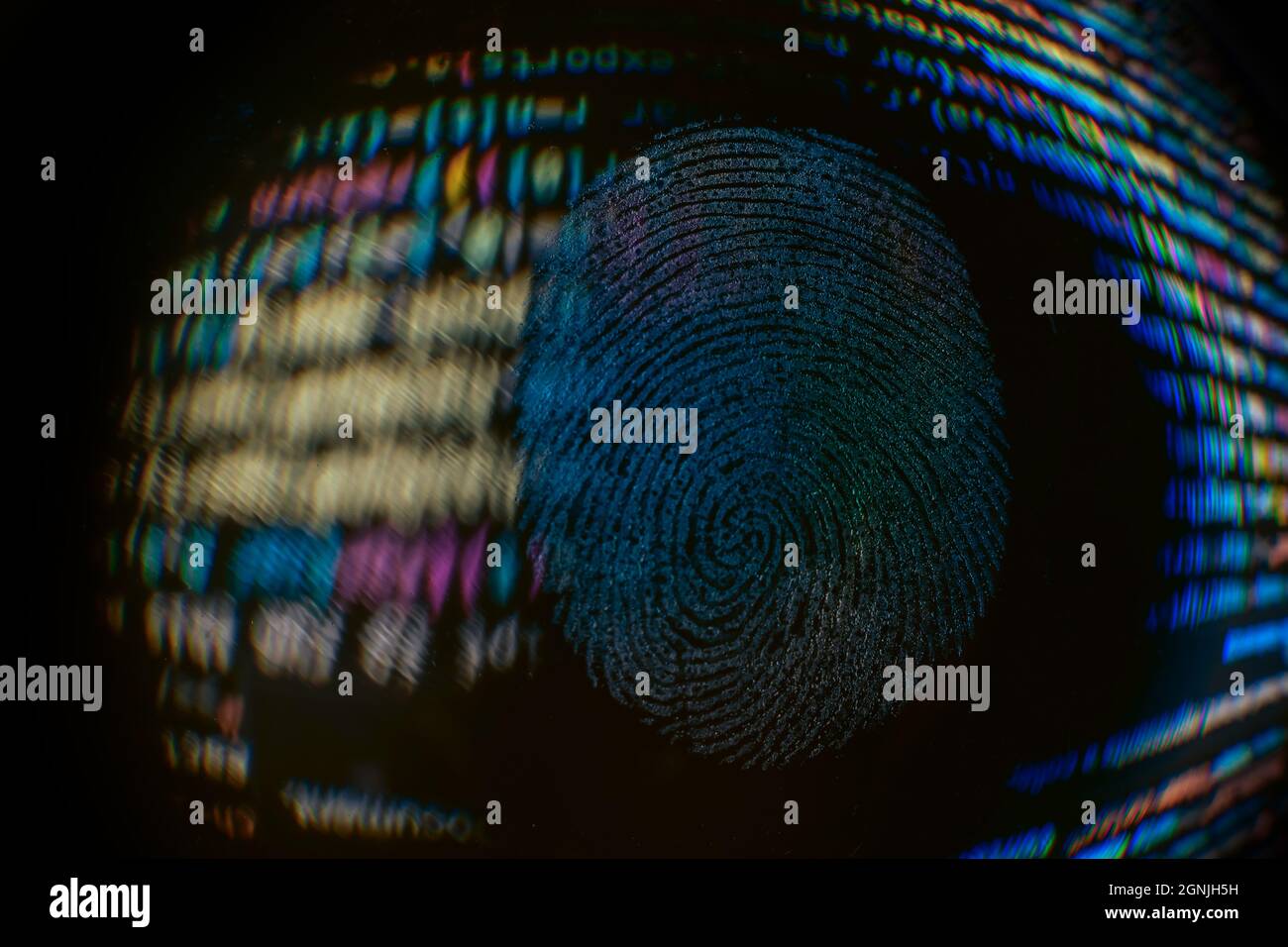 Nice Fingerprint On The Crumpled Background Of The Code Abstract Computer Script Code Software 8816