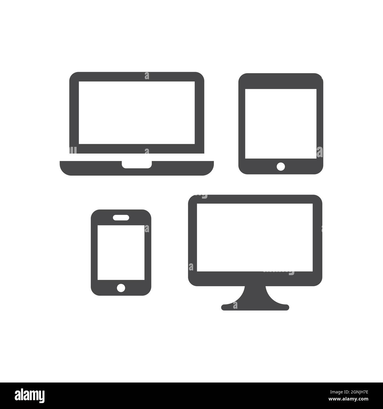 Electronic devices symbols Black and White Stock Photos & Images - Alamy