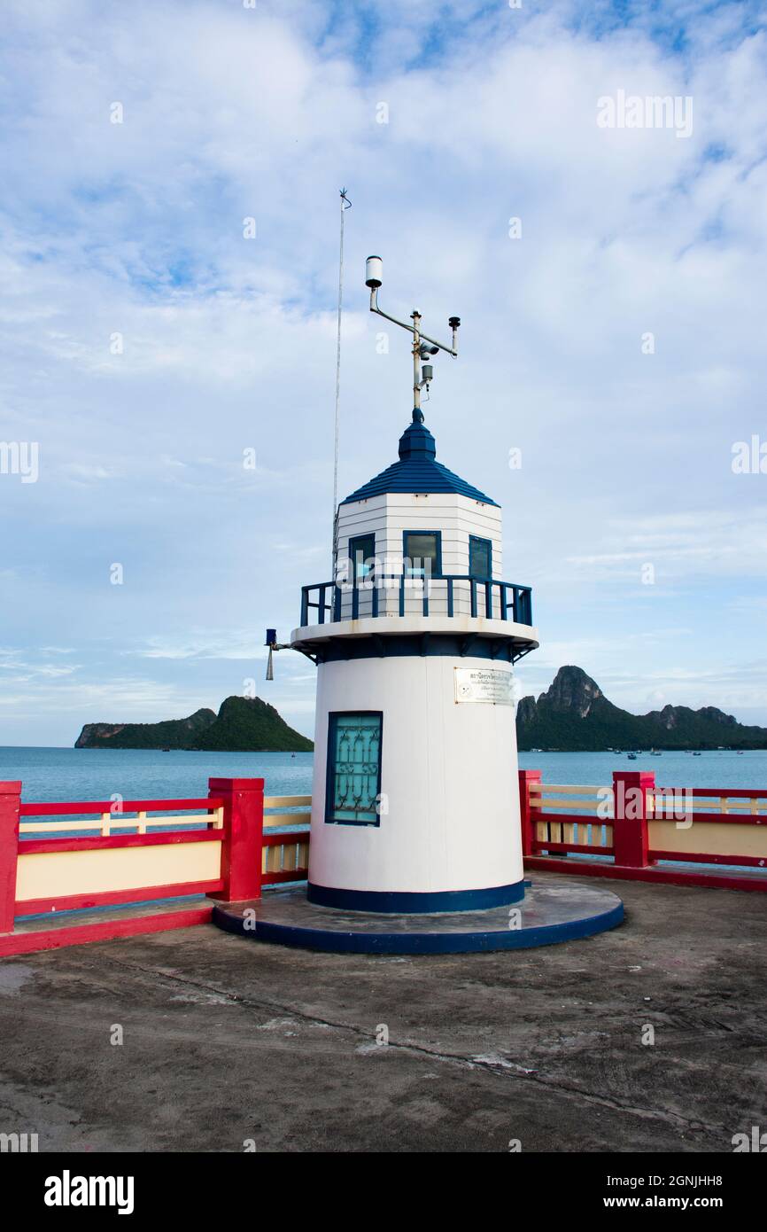 Beacon lighthouse and station measurement determination sea level on ...