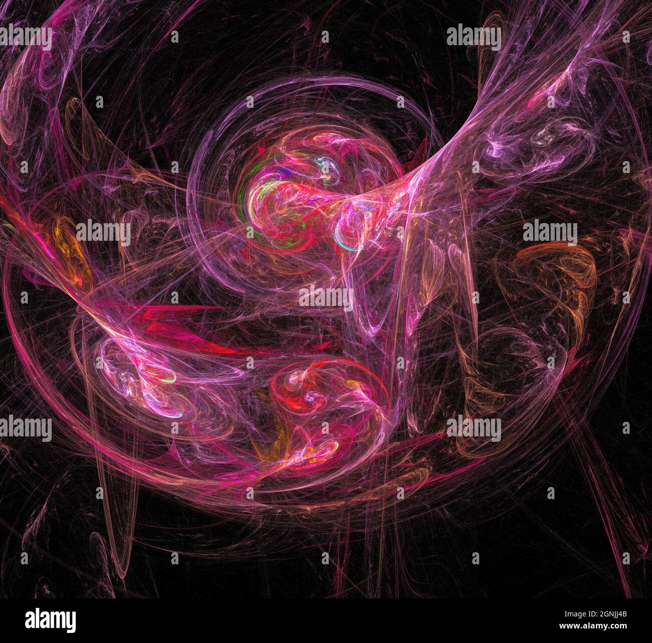 image of one Illustration of digital fractal Stock Photo - Alamy