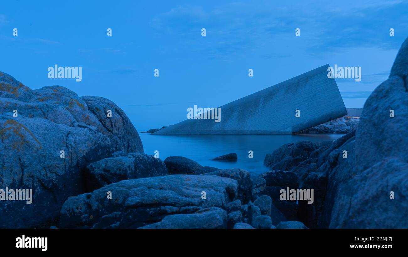 Lindesnes, Norway - August 01 2021: Underwater Micheling star ...
