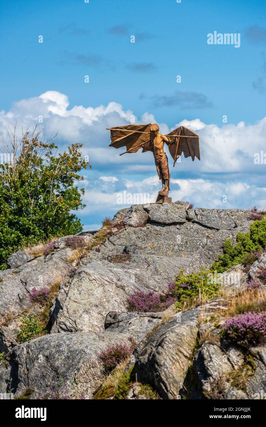 Tjörn, Sweden - August 19 2021: Learning to fly by Coderch and Malavia ...