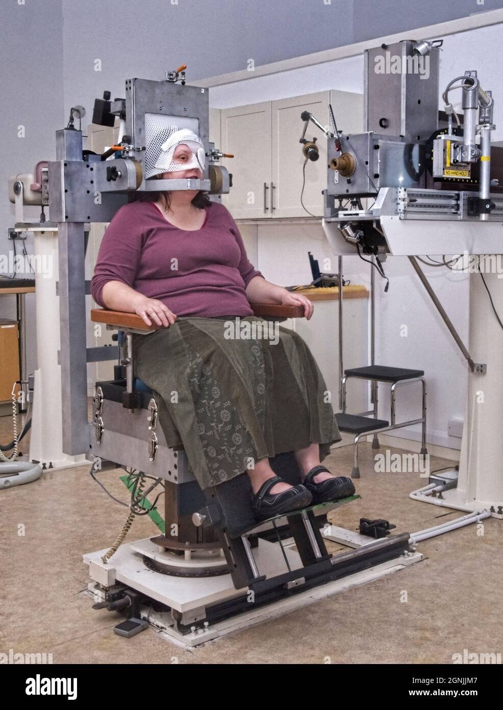 Proton beam therapy for treatment of a carcinoma within the eye Stock ...