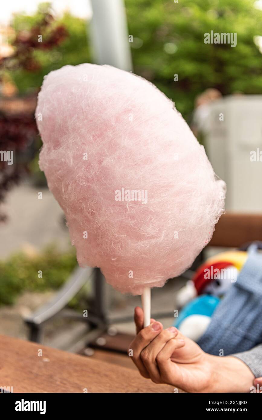 Pink candy floss hi-res stock photography and images - Alamy