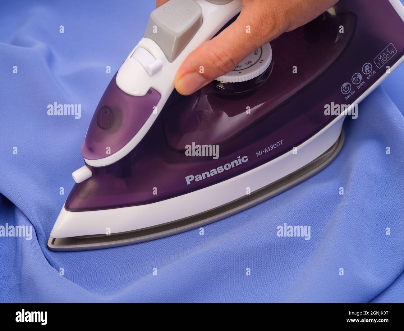 Tambov, Russian Federation - August 24, 2021 Woman hand with a ...