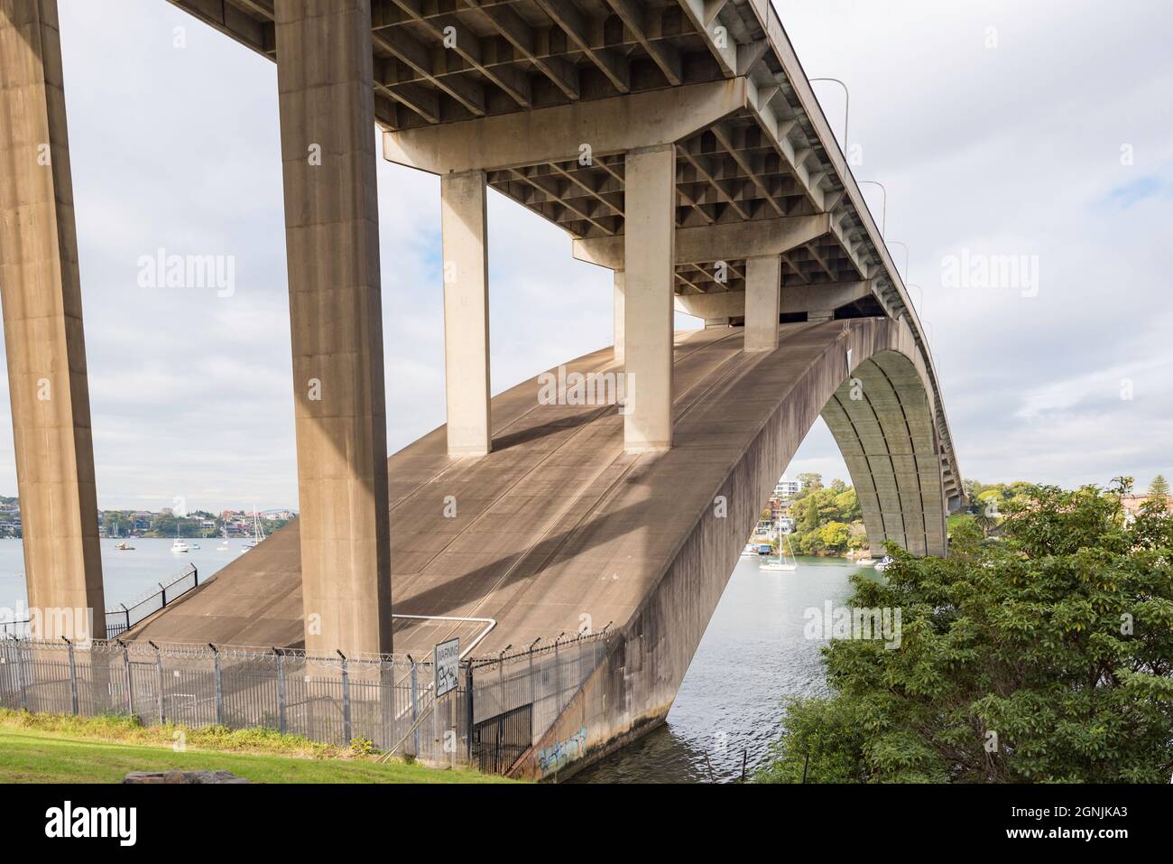 Gladesville Bridge is a heritage listed concrete arch road bridge ...