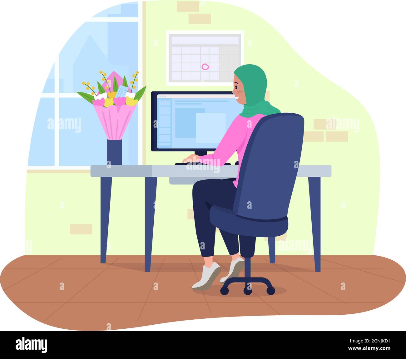 2D vector isolated illustration Stock Vector Image & Art - Alamy