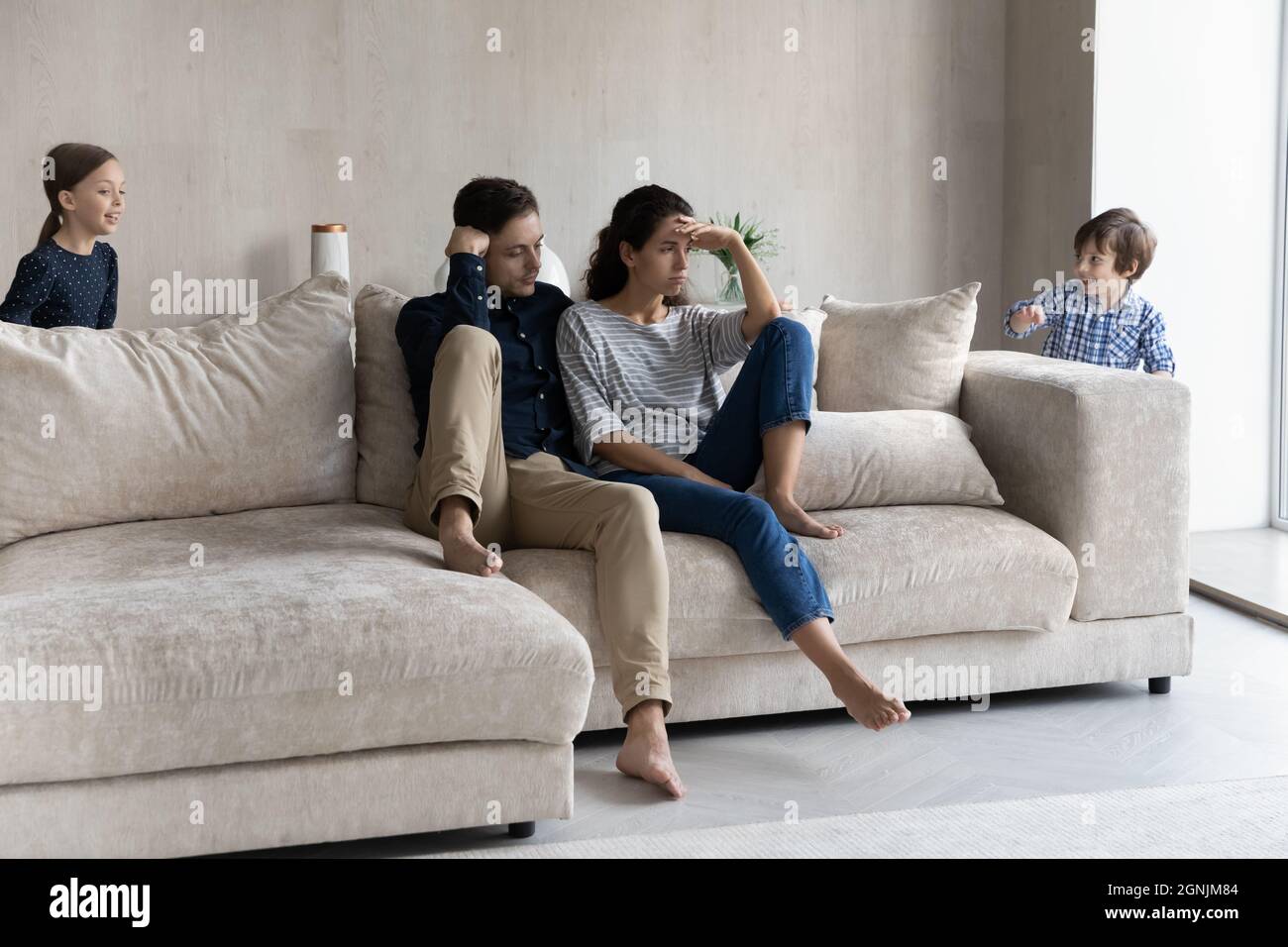 Exhausted Parents High Resolution Stock Photography and Images - Alamy