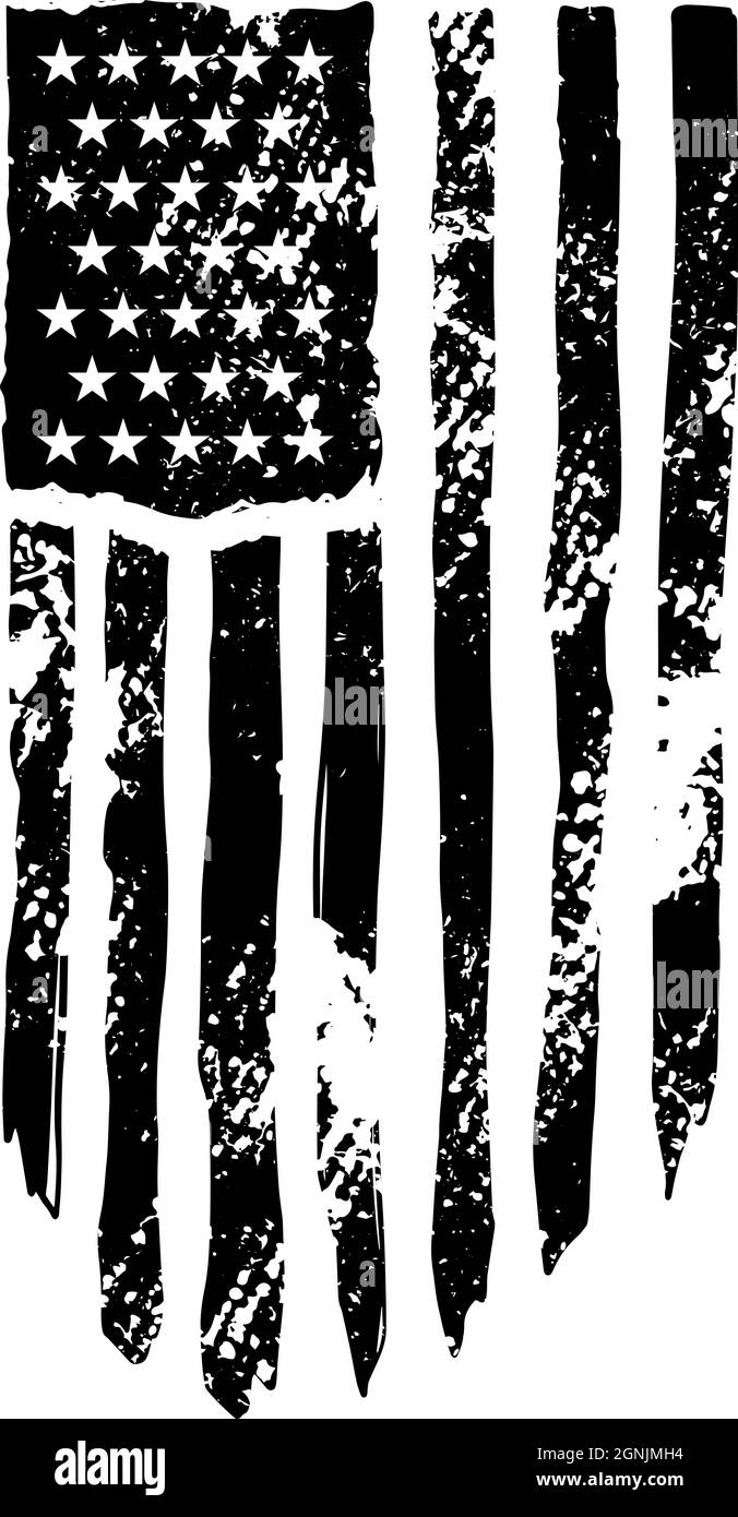 Black And White American Flag Designs