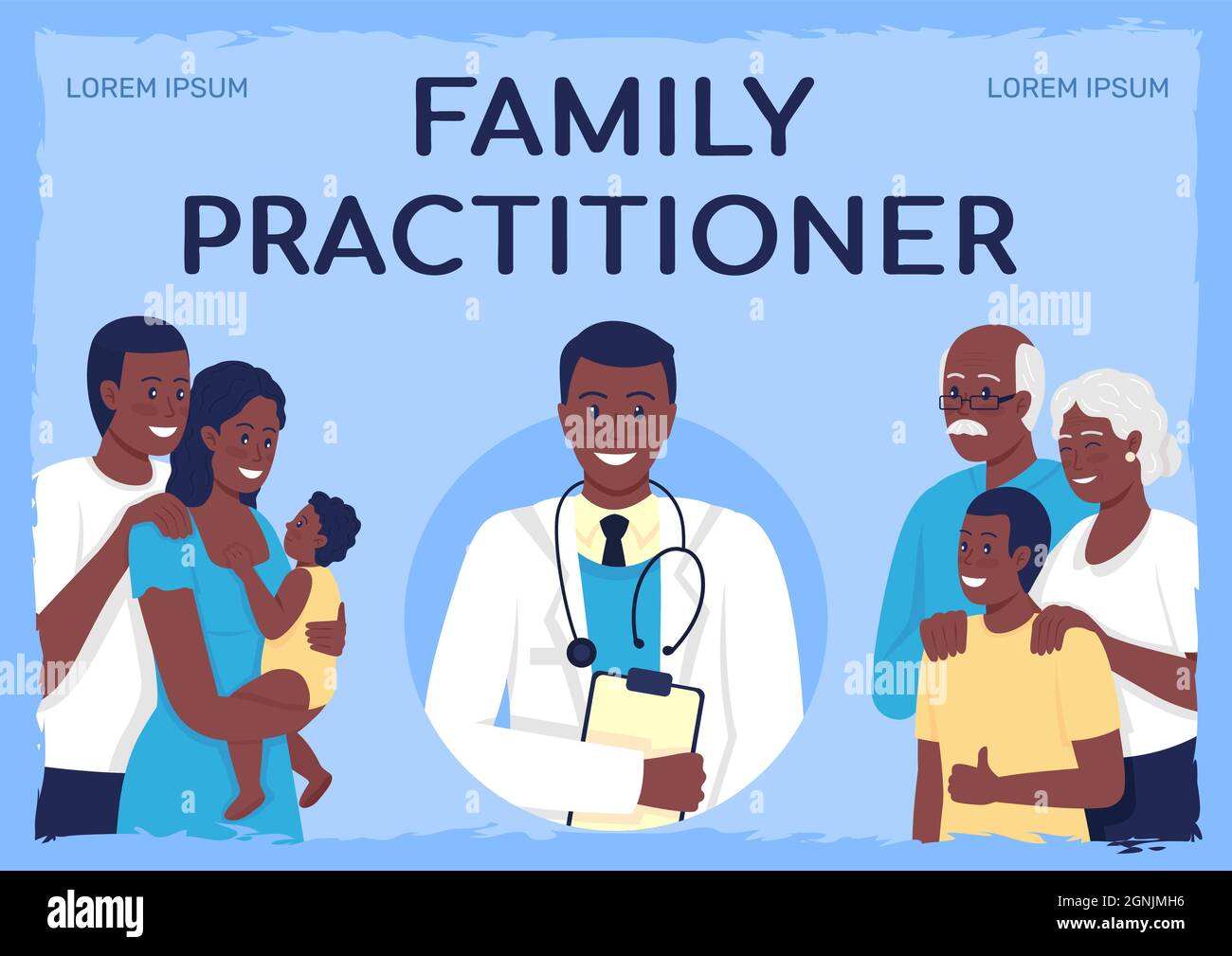 Health care services poster flat vector template Stock Vector Image ...