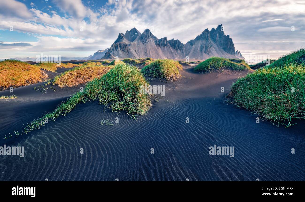 Astonishing morning view of Stokksnes cape with Vestrahorn (Batman ...